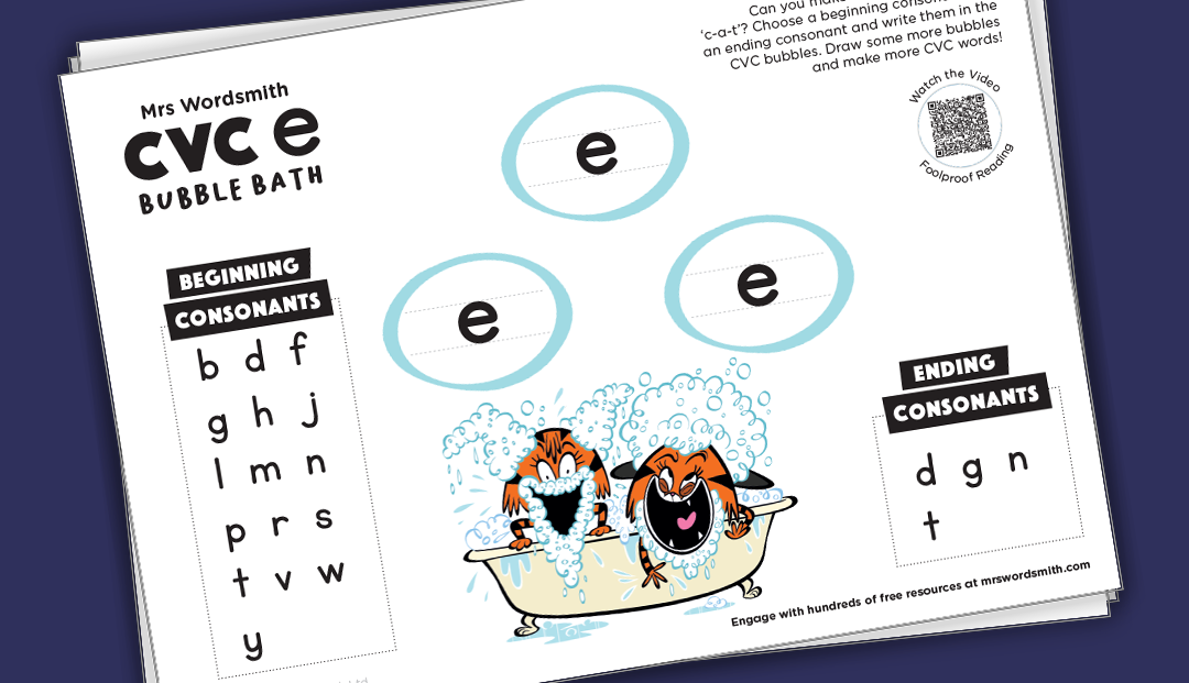 CVC words: e