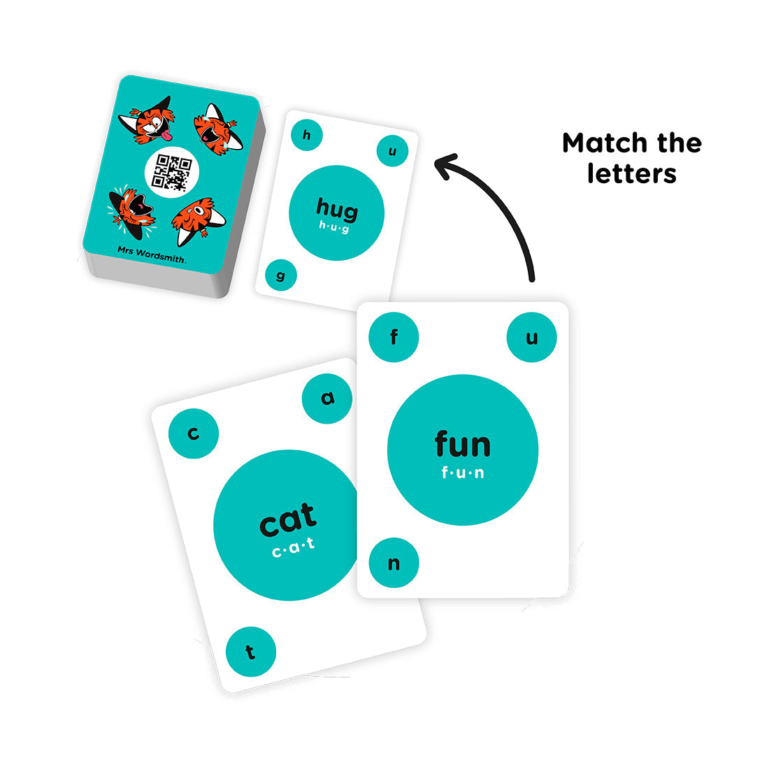 Blah Phonics Card Game: Fun Learning for Kids Aged 3+