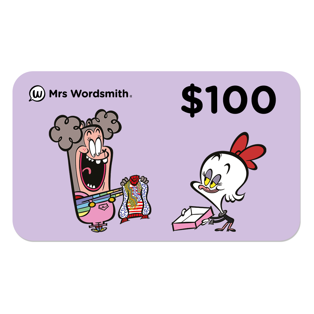 Mrs Wordsmith Gift Card - Mrs Wordsmith US