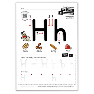 The letter H