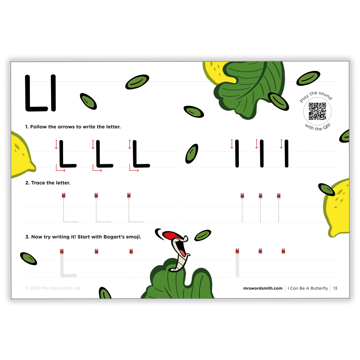 I Can Be a Butterfly - Handwriting Sheets