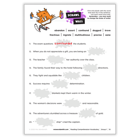 3 Months Free of Word Tag® Video Game with Vocabulary Set