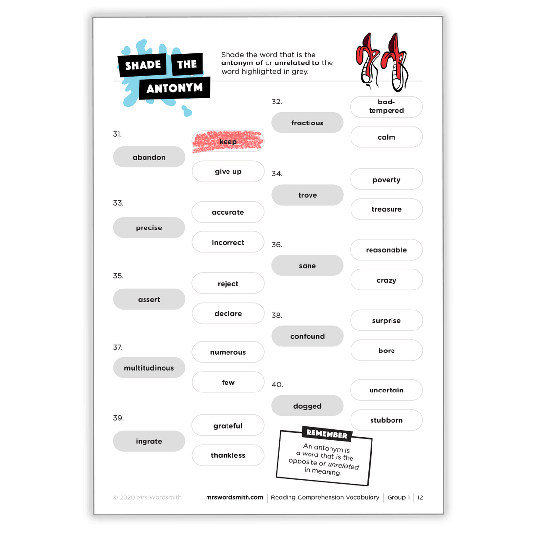 3 Months Free of Word Tag® Video Game with Vocabulary Set