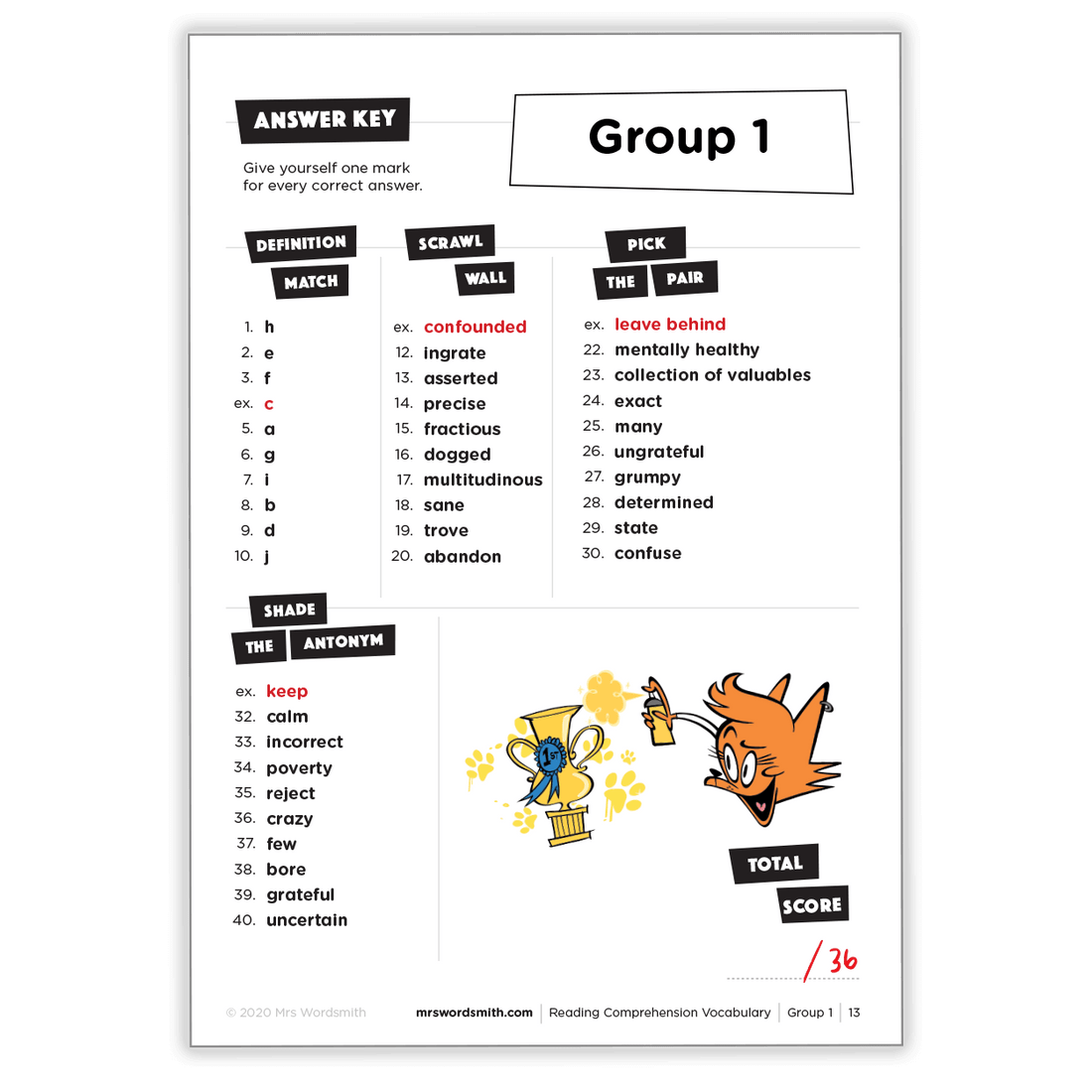 3 Months Free of Word Tag® Video Game with Vocabulary Set