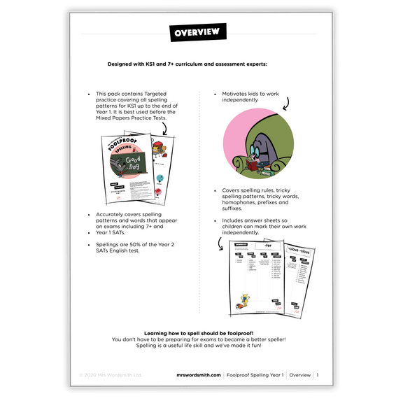 Spelling Targeted Practice Workbook for Grade 1 Students