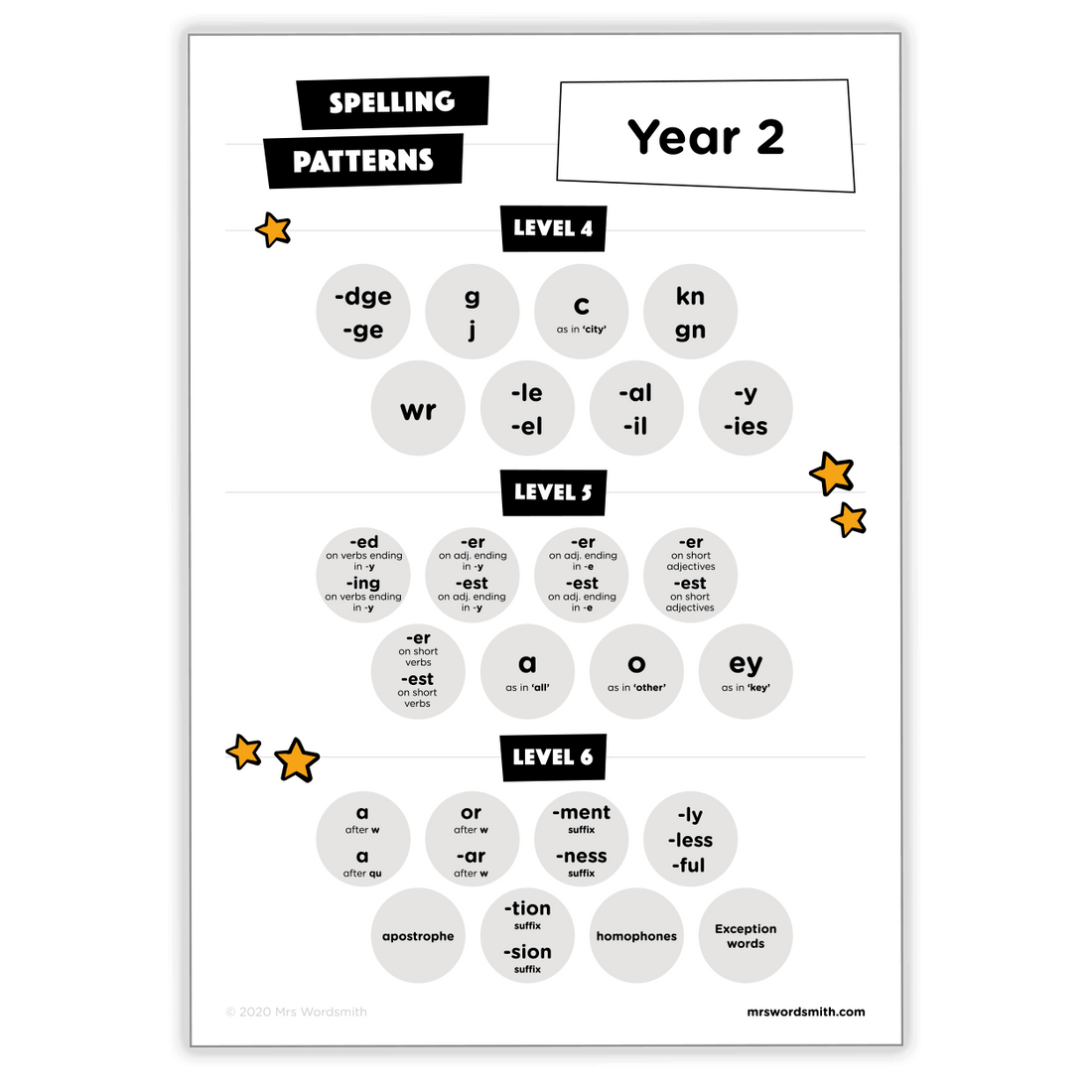 Spelling Targeted Practice Grade 2 Printed Worksheets - Mrs Wordsmith US