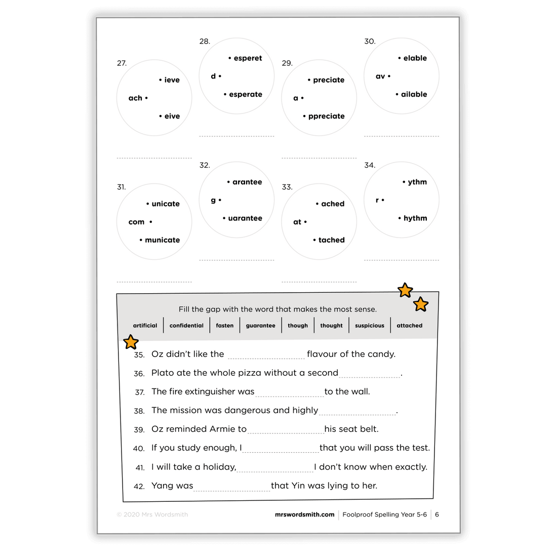 Spelling Grade 4-5 Mixed Practice + 3 months free of Word Tag ® Video ...