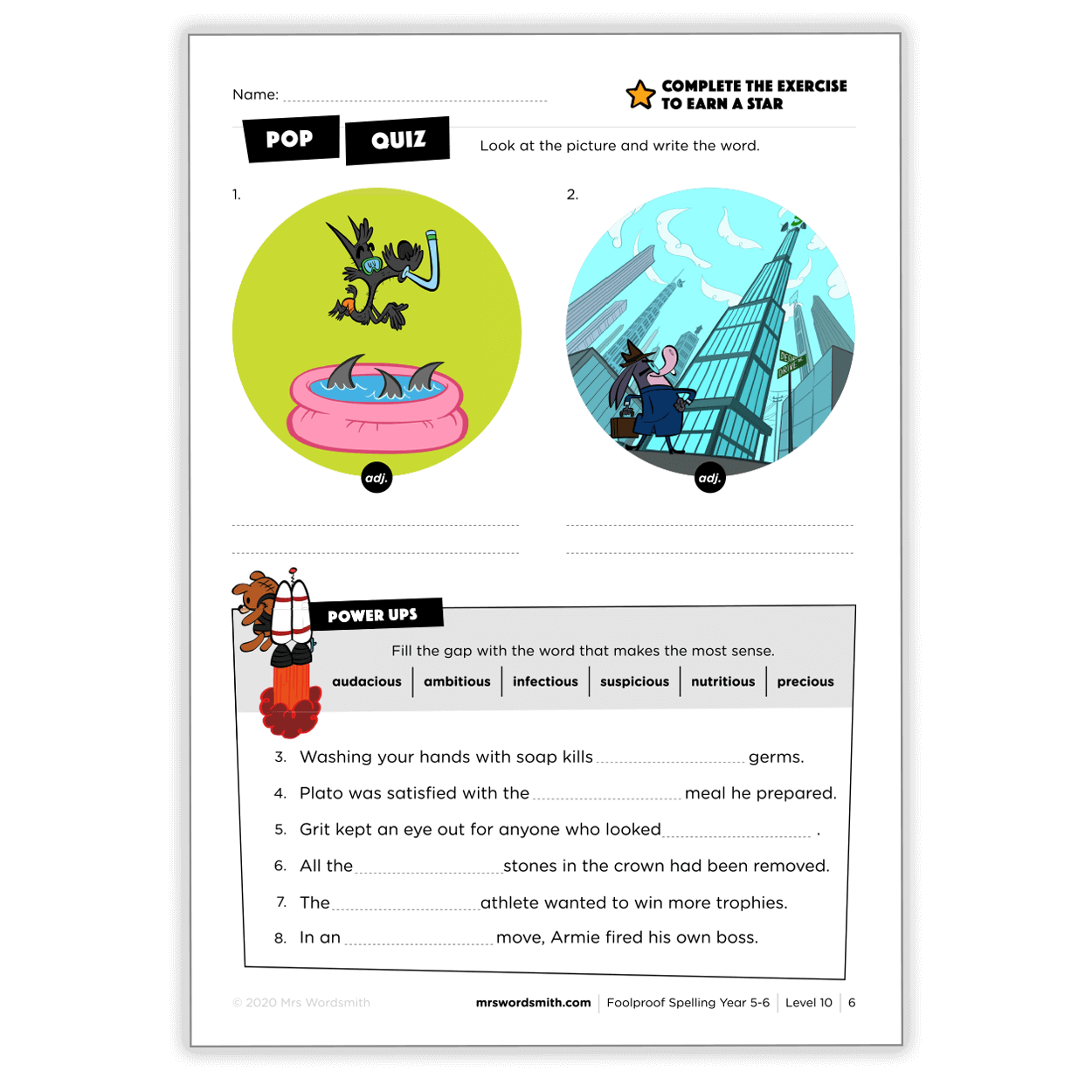 3 Months Free Word Tag Video Game with Spelling Year 5-6
