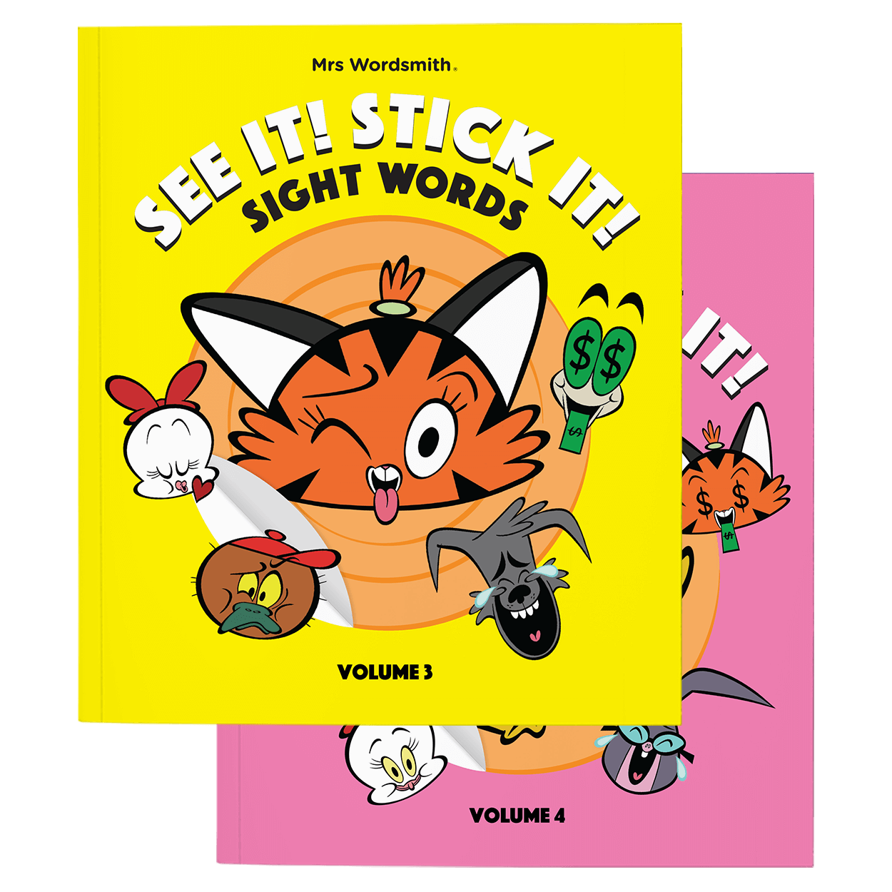 Sight words sticker books for ages 4 - 6 | Mrs Wordsmith